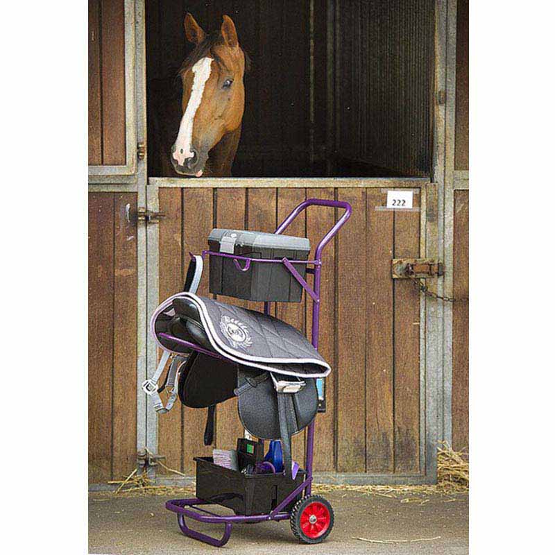 COLOURED SADDLE AND TACK TROLLEY - MySelleria