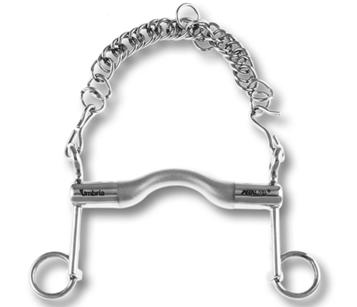 METALAB WEYMOUTH PELHAM BIT WITH LONG CHEEKS SUPER LIGHT DRESSAGE ...